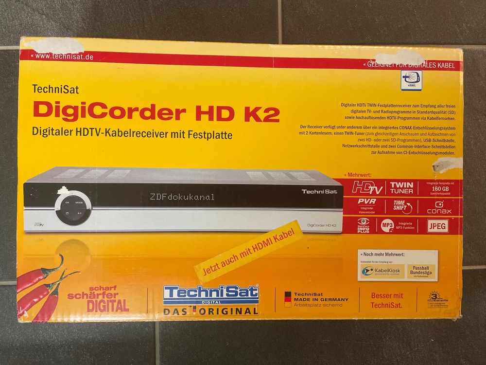 TechniSat DigiCorder HD K2 (Gebraucht) in Glattfelden für CHF 20 – mit ...