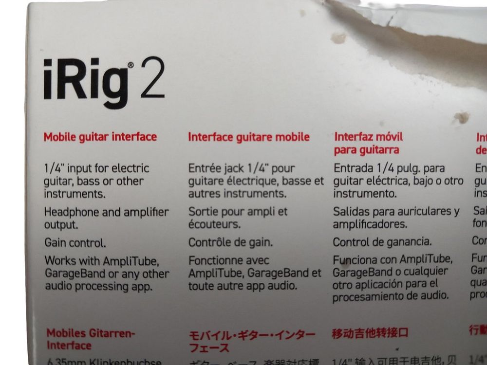 iRig 2 Mobiles Gitarren Interface (Neu (gemäss Beschreibung)) in ...