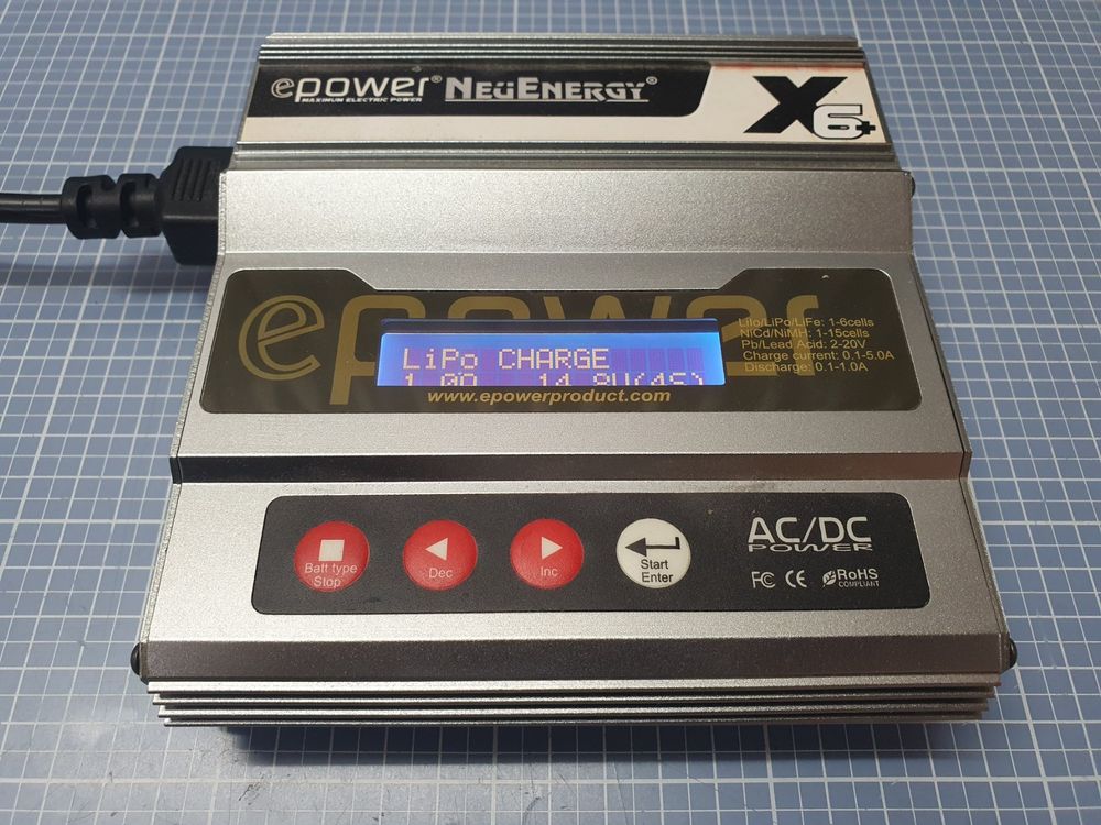 Lipo Ladegerät (charger) 230V - epower X6+ (Gebraucht) in Oberrüti für CHF 15 – mit Lieferung ...