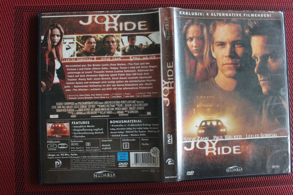 DVD - Joy Ride mit Paul Walker (Gebraucht) in Geroldswil für CHF 1 ...