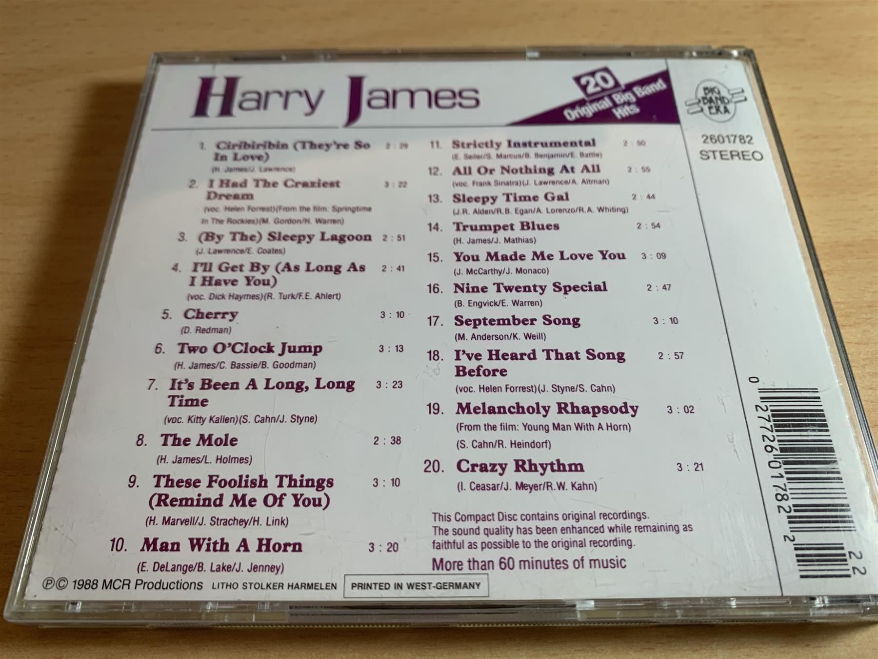 Harry James – Trumpet Blues - 20 Original Big Band Hits (Gebraucht) in ...
