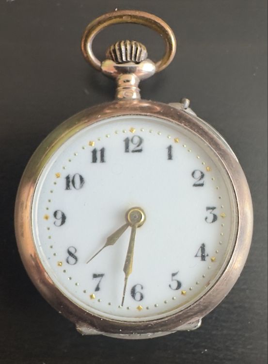 Antik Silberne Taschenuhr, Remontoir Cylindre, 10 Rubis (Gebraucht) in ...