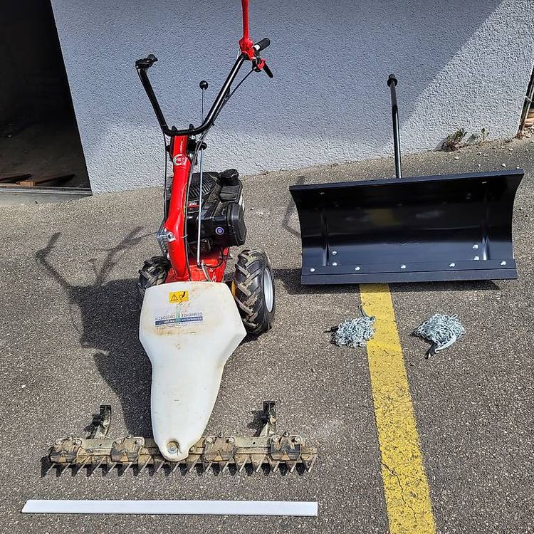 Balkenmäher 87cm breit inkl. Schneeräumschild und Ketten (Gebraucht) in ...