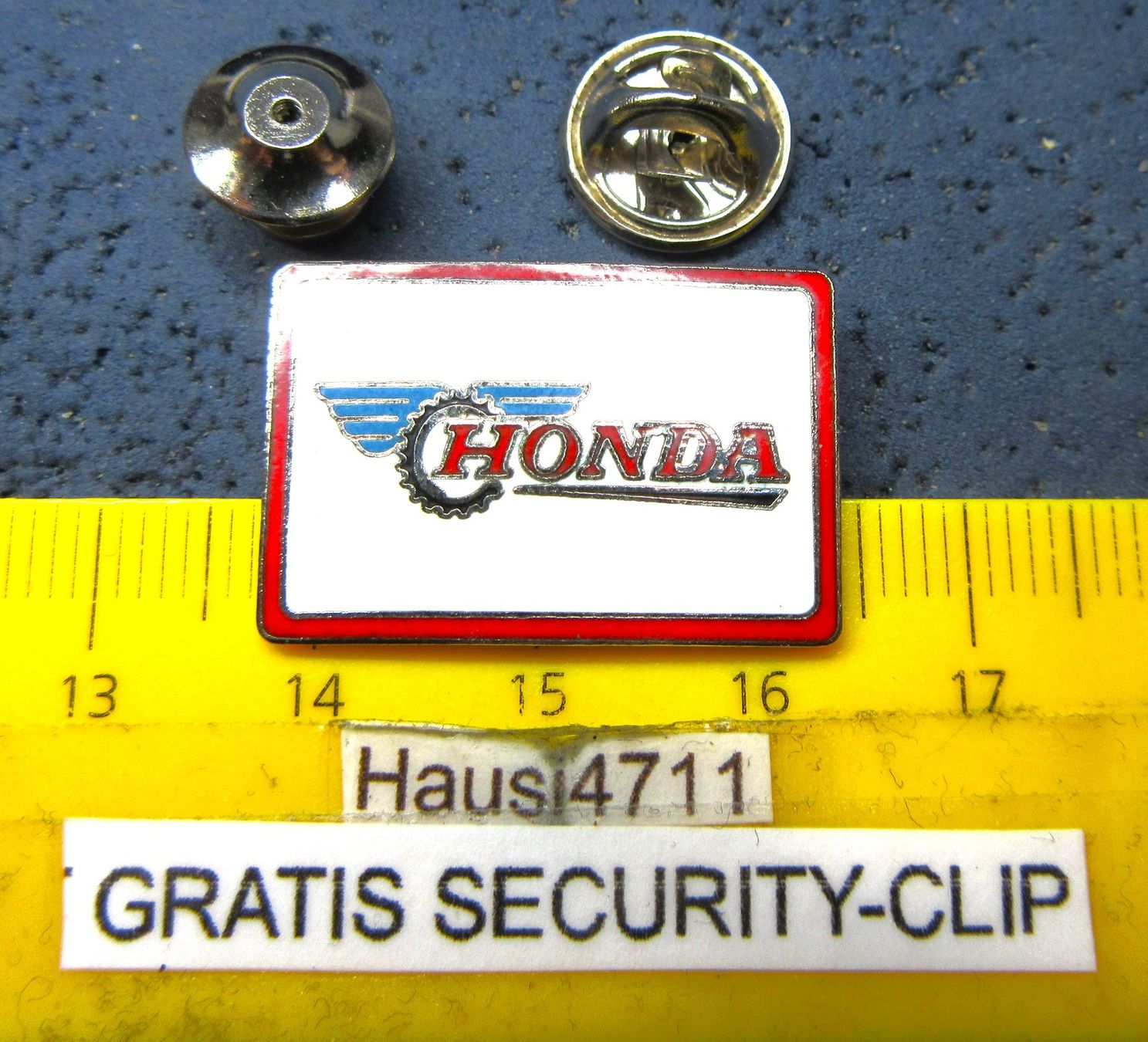 Honda Motor-cycles Logo pin enamel mit Security-clip (Gebraucht) in ...
