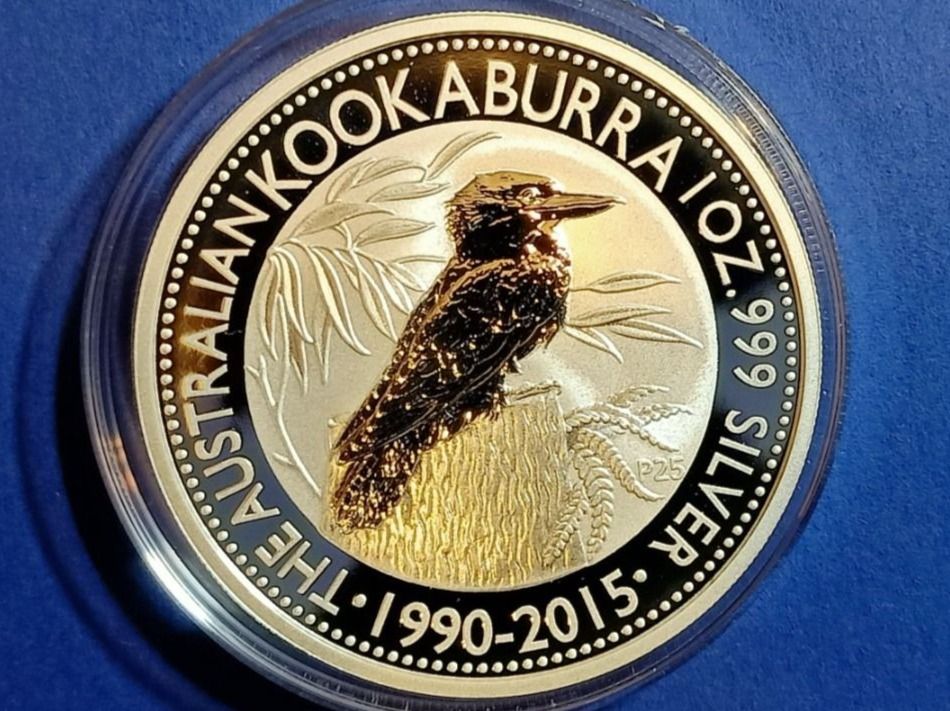 25J KOOKABURRA 1 OZ UNZE 1990 2015 Jubiläum SILBER AUSTRALIE (Neu und ...