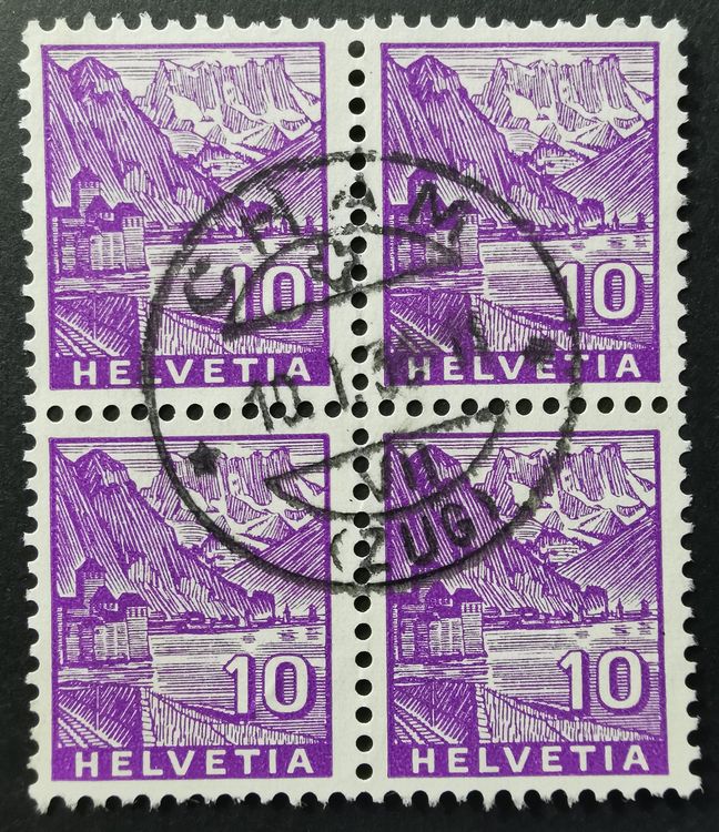 TR79 Bloc 4 Timbre Suisse 1936 Oblitere (Gebraucht) in Cousset für CHF 0.65 – mit Lieferung auf ...