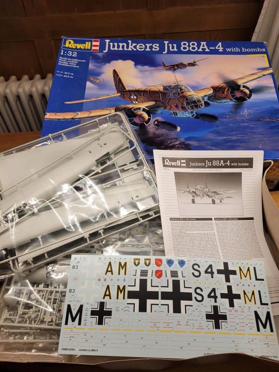 Revell 1/32 Junkers Ju 88A-4 & Super Detail Sets (Neu (gemäss Beschreibung)) in Grasswil für CHF ...