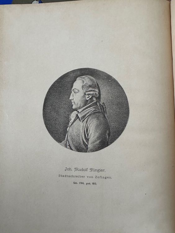 Die Berichte des Stadtschreibers J. R. Ringier aus Zofingen. (Gebraucht) in Adliswil für CHF 28 ...