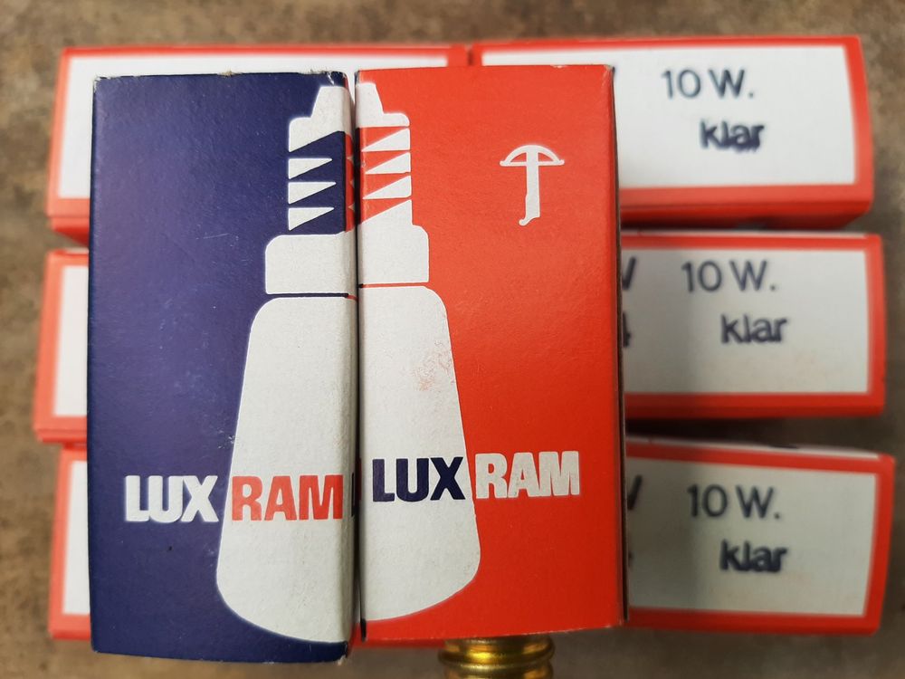 ‘LUXRAM’ - Glühbirnen 36V/ 10W E14 Sockel 8 Stück (Gebraucht) in ...