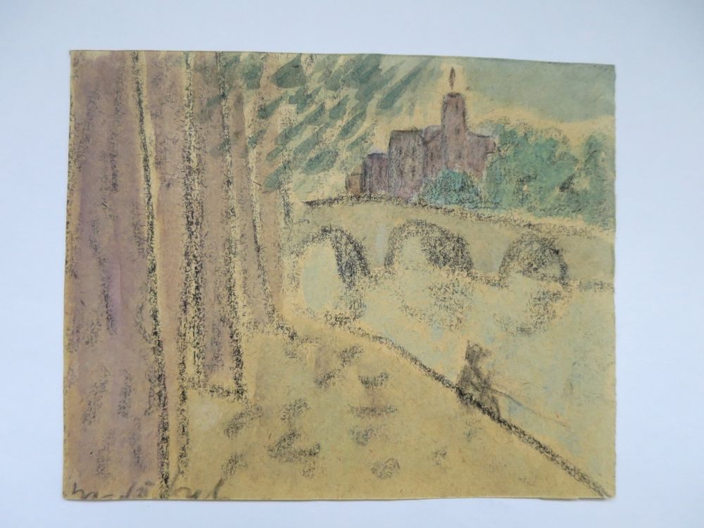 Karl Madritsch Farbzeichnung Fischer mit sich allein (Gebraucht) in ...