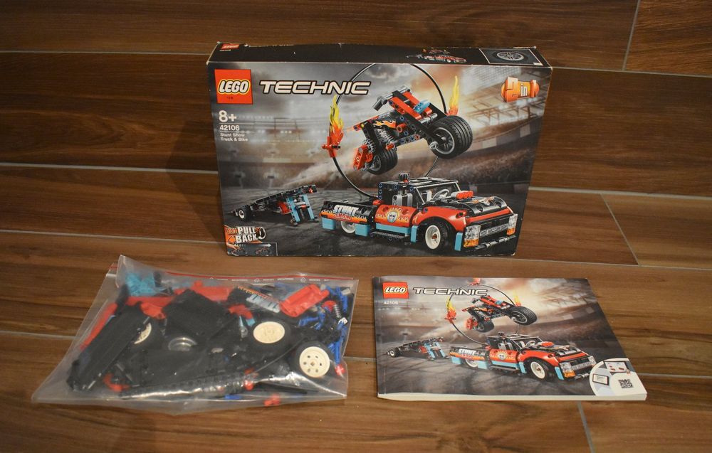 Lego 42106 Stunt Show - Truck & Bike Komplett mit Anleitung | Kaufen ...