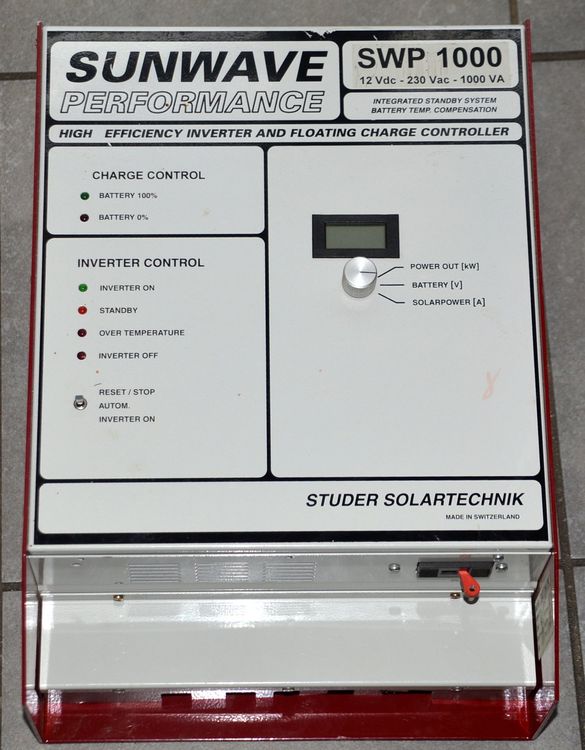 Sunwave SWP1000 Inverter Controller / contrôleur (Gebraucht) in Collonges für CHF 50 – mit ...