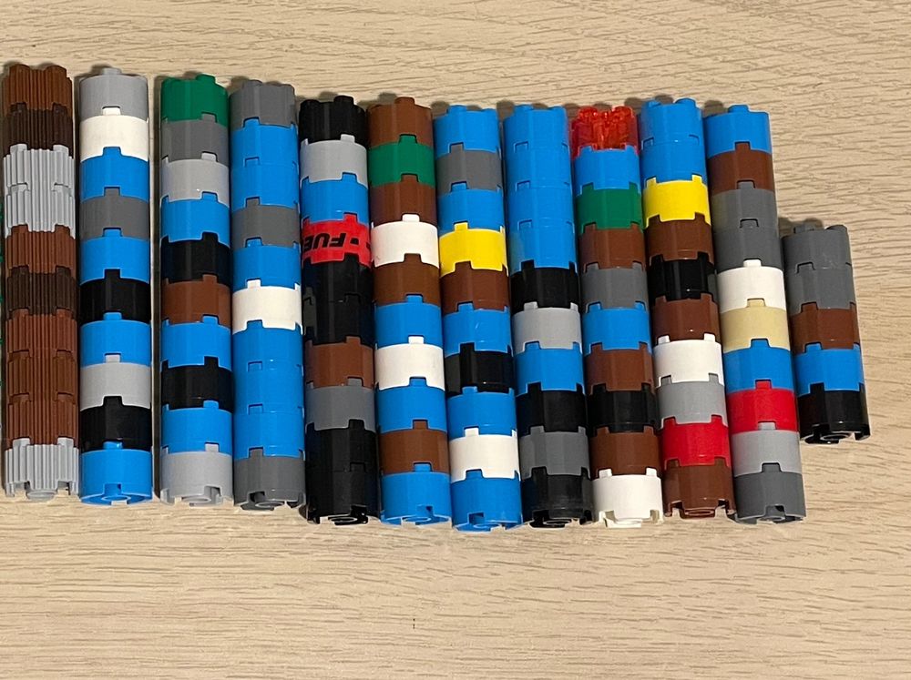 115 pezzi LEGO 2x2 (10x 92947) + (105x 6143) | Kaufen auf Ricardo