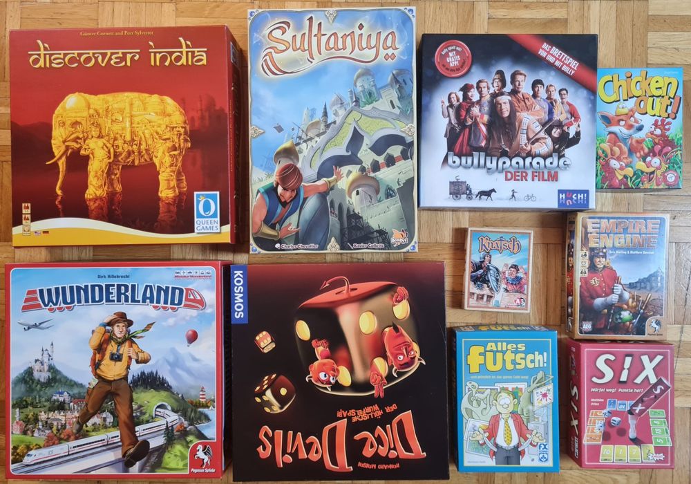 10 Familienspiele, darunter "Wunderland" und "Dice Devils" (Gebraucht ...