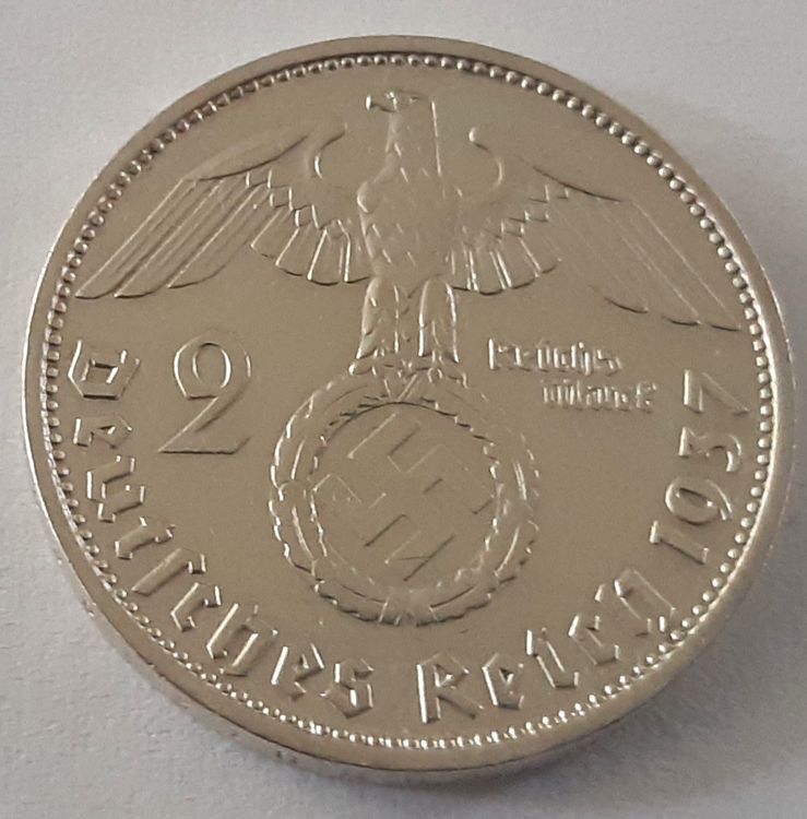 Deutsches Reich - 2 Reichsmark Silber 1937 (Gebraucht) in Ebikon für CHF 8 – mit Lieferung auf ...