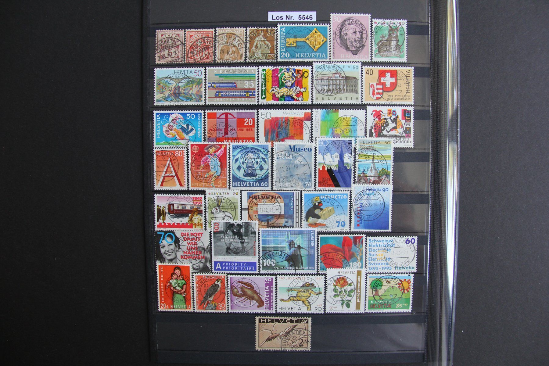 CH 40x2000 Neuchâtel von alt bis neu sauber gestem. Los 5546 (Gebraucht ...