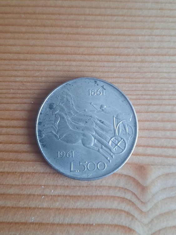 500 Lire 1961 Italien Silber gem. Bilder (Gebraucht) in Oberuzwil für CHF 6 – mit Lieferung auf ...