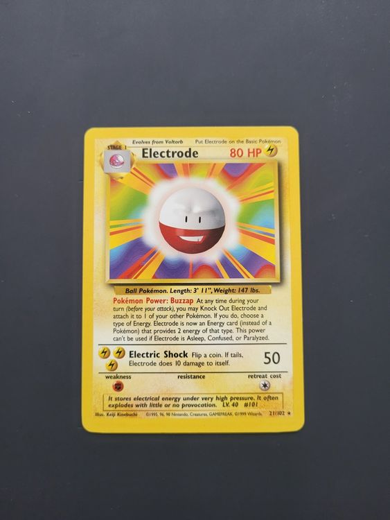 Pokemon Electrode Base Set EN | Kaufen auf Ricardo