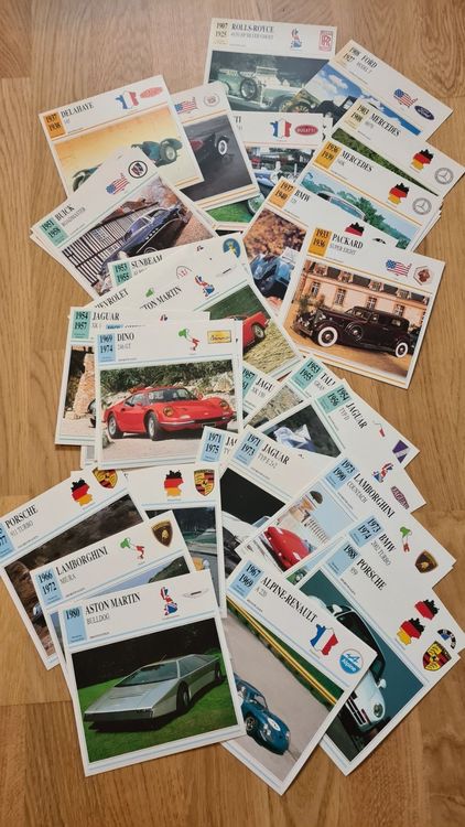 Autokarten Ford BMW Porsche Mercedes Jaguar Lancia Chevrolet (Gebraucht ...