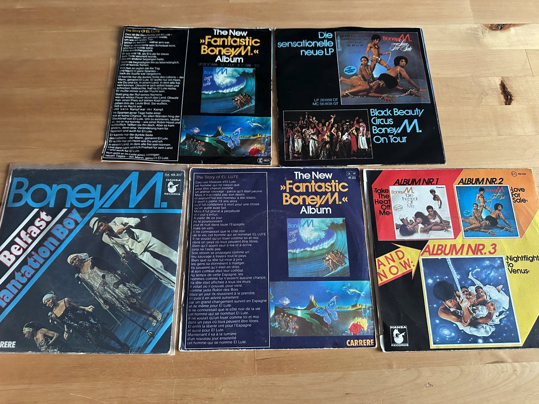 BONEY M tolle Hit Singles Sammlung Kult Top 70's Carrere (Gebraucht) in ...