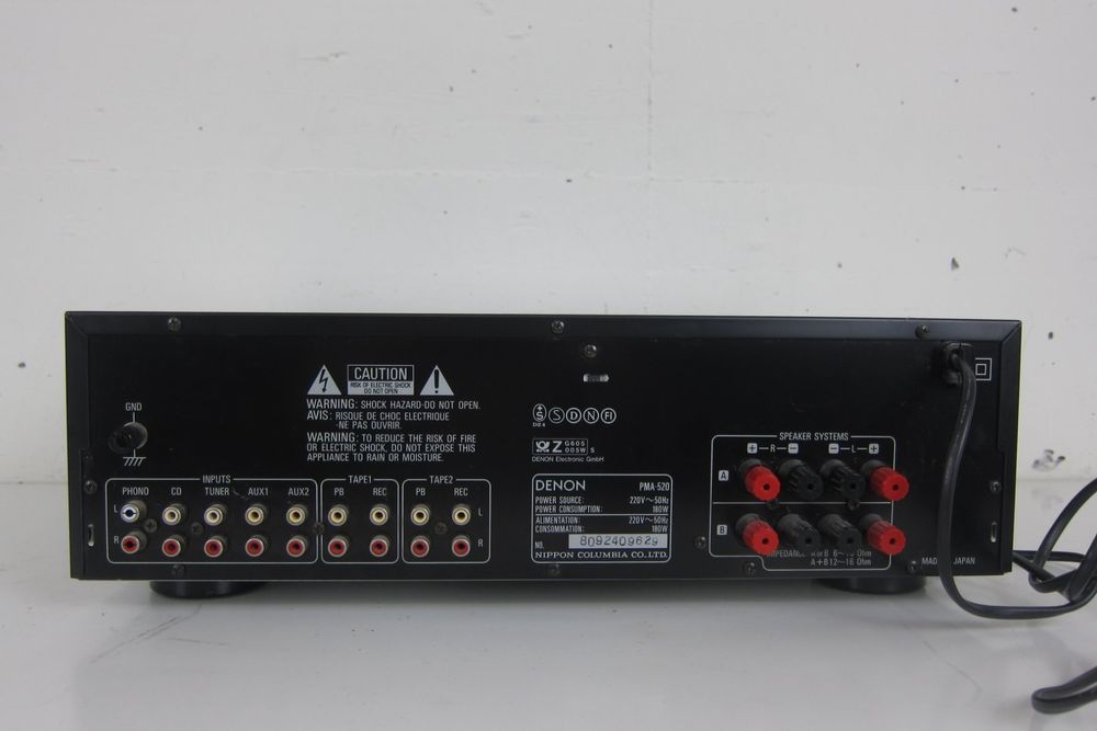 DENON PMA-520A, Optical Class A kräftiger Verstärker 2x 110 | Kaufen ...