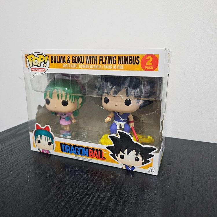 duo pack Funko Pop Dragon ball Bulma with goku flying numbus (Neu und ...
