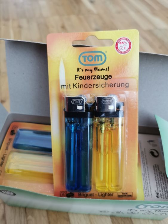 Tom Einwegfeuerzeuge 24 Stk. Restposten Liquidation (Neu und ...