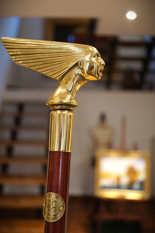 IMPOSANTER GEHSTOCK GEIST DES WINDES BRONZE SKULPTUR FIGUR (Gebraucht) in Vettweiß für CHF 136 ...