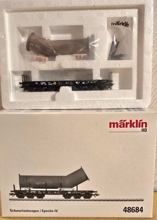 MÄRKLIN - 48684 - SCHWERLASTWAGEN - DB - Ep IV - 6-achsig (Neu und ...
