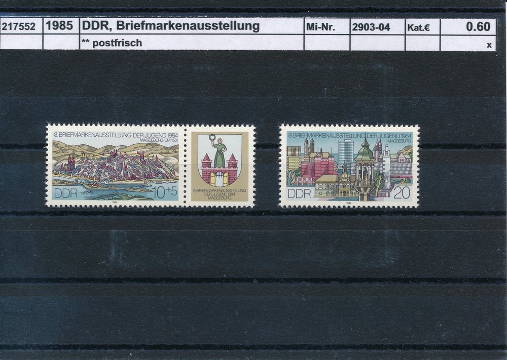 1985 DDR, Briefmarkenausstellung | Kaufen auf Ricardo