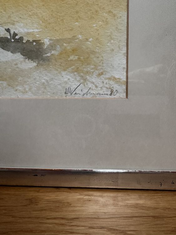 Hans Weidmann Original Aquarell signiert | Kaufen auf Ricardo