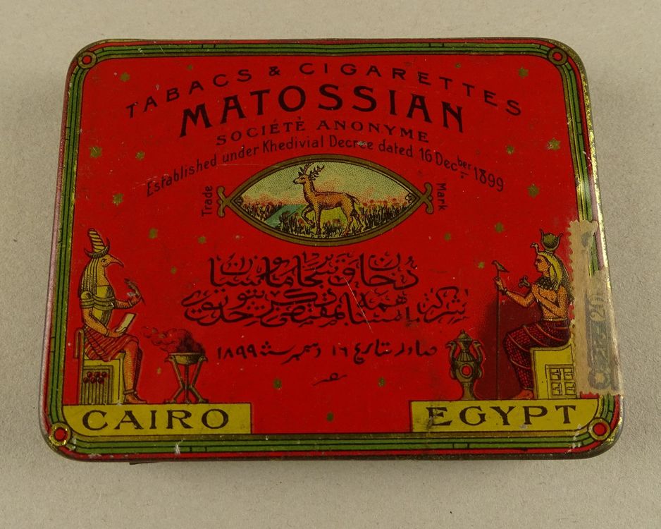 MATOSSIAN TABACS & CIGARETTES, CAIRO EGYPT, ALTE BLECHBÜCHSE | Kaufen ...