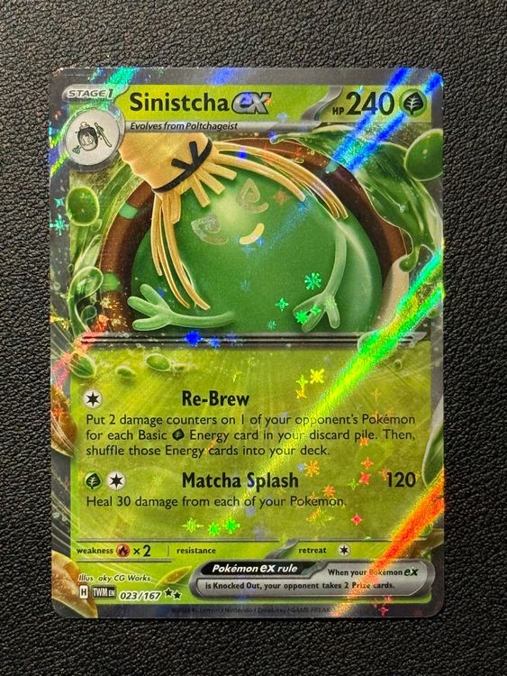 Sinistcha ex 023/167 Twiligt Masquerade Pokémon EN NM (Gebraucht) in ...