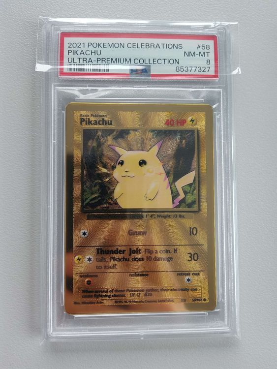 Pikachu PSA 8 - Celebrations Gold Metal Card | Kaufen auf Ricardo