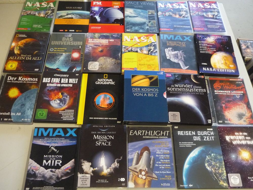 DVD Set 53 - 23x DVD DOK Weltraum Planeten Nasa Universum (Gebraucht ...