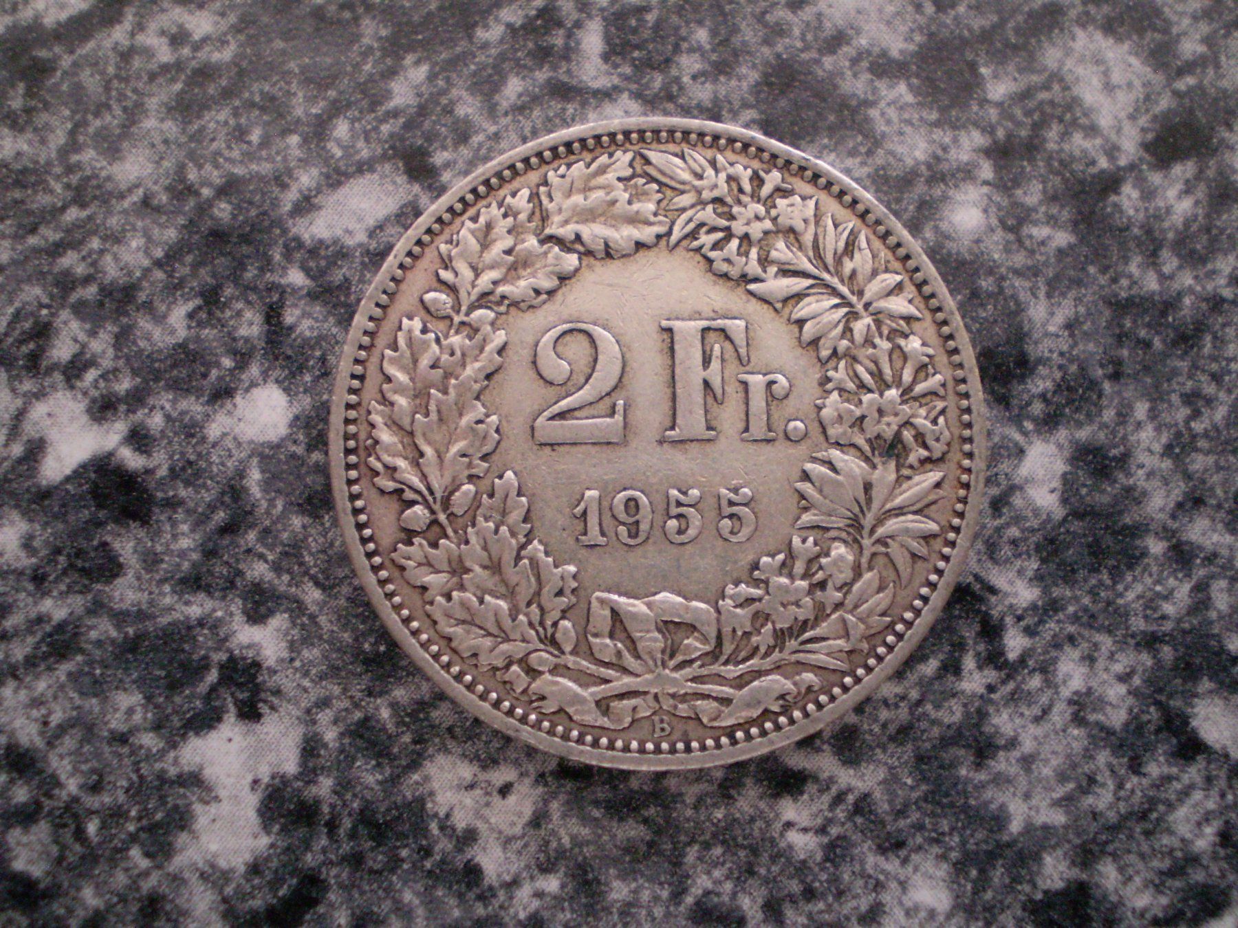 2 Fr. Silbermünze 1955 !!! (Gebraucht) in Dierikon für CHF 13 – mit ...