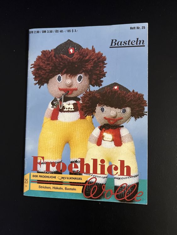 Basteln Heft Nr. 25: Fröhlich Wolle, stricken häkeln (Gebraucht) in ...