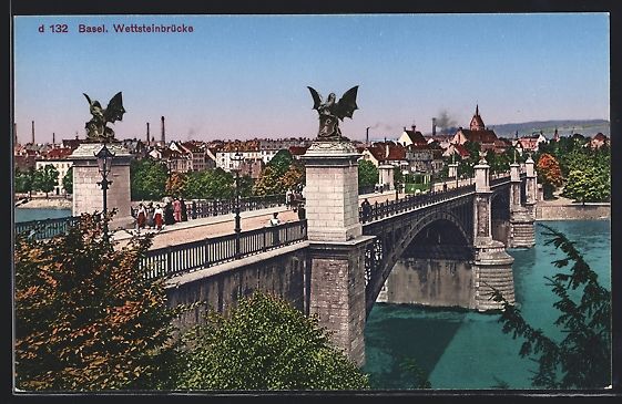 Basel, Wettsteinbrücke mit Strassenbahn (Gebraucht) in Berlin für CHF 5 – mit Lieferung auf ...