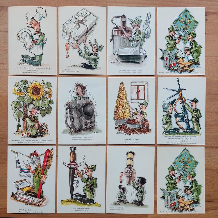 Sammlung Humor-AKs Naef Militär Schweiz (Gebraucht) in Obfelden für CHF ...
