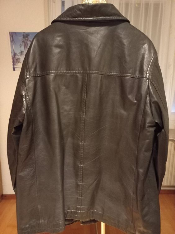 Manteau en cuir noir véritable, 54 (D'occasion) à Blonay pour CHF 39 ...