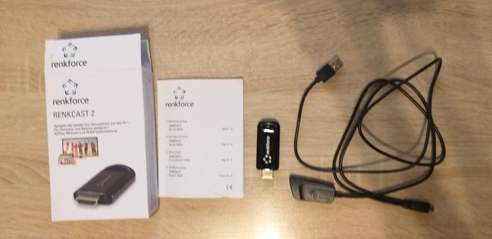 Renkforce renkCast 2 HDMI Streaming Stick AirPlay, Antenne (Neu (gemäss ...