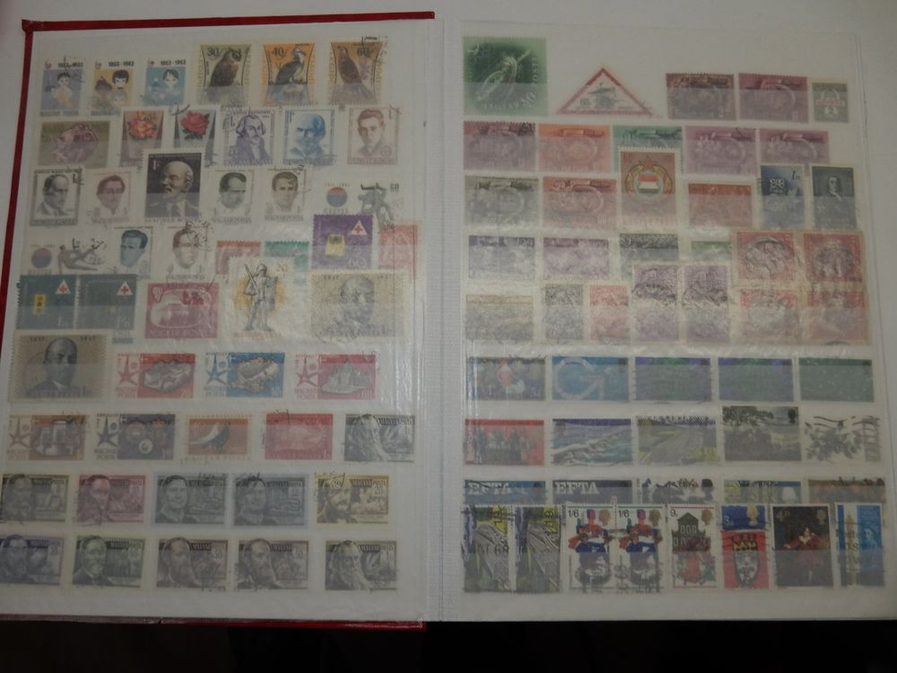 3 Alben mit Auslandbriefmarken (Gebraucht) in Steffisburg für CHF 10 ...