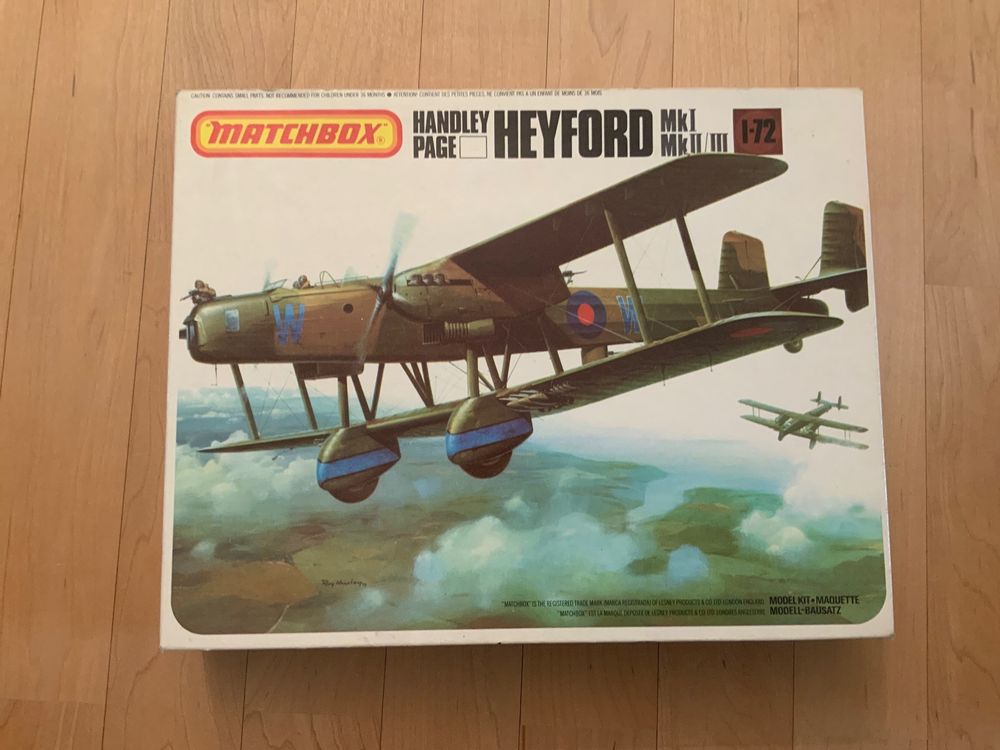 Handley Page Heyford MkI MkII/IIIPlastik Modellbausätze 1:72 (Gebraucht ...