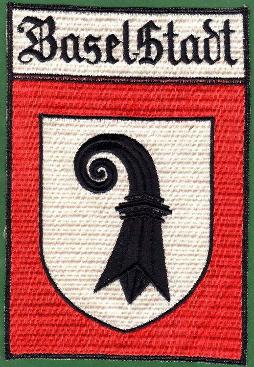 BS/ Basel-Stadt, gesticktes Wappen (Antik) in Walzenhausen für CHF 7 ...