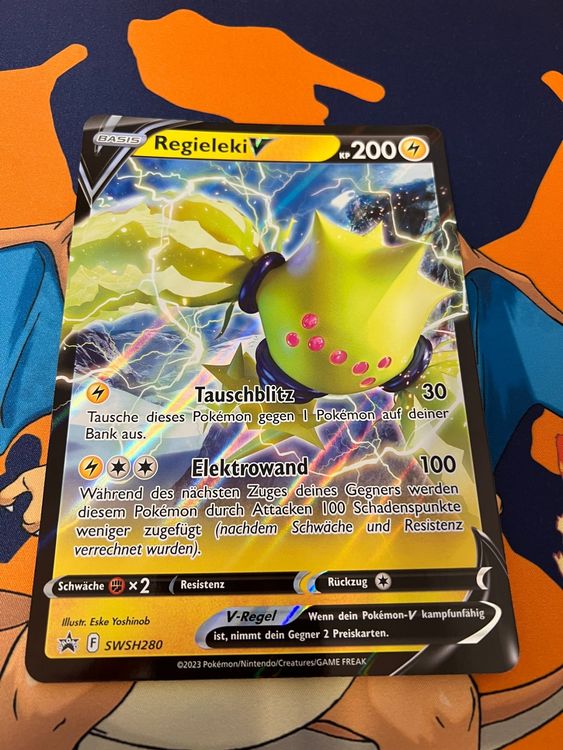 Pokemon XXL-Karte - Regieleki V (SWSH 280) - DE - Promo | Kaufen auf ...