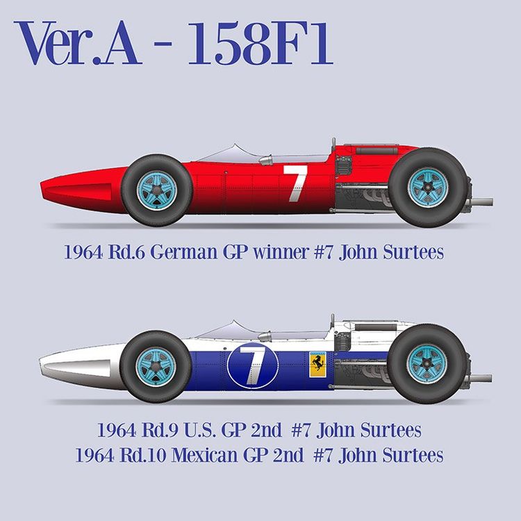 Ferrari 158 F1 1964 K834 Model Factory Hiro - Ver.A 1/12 Kit | Acheter ...