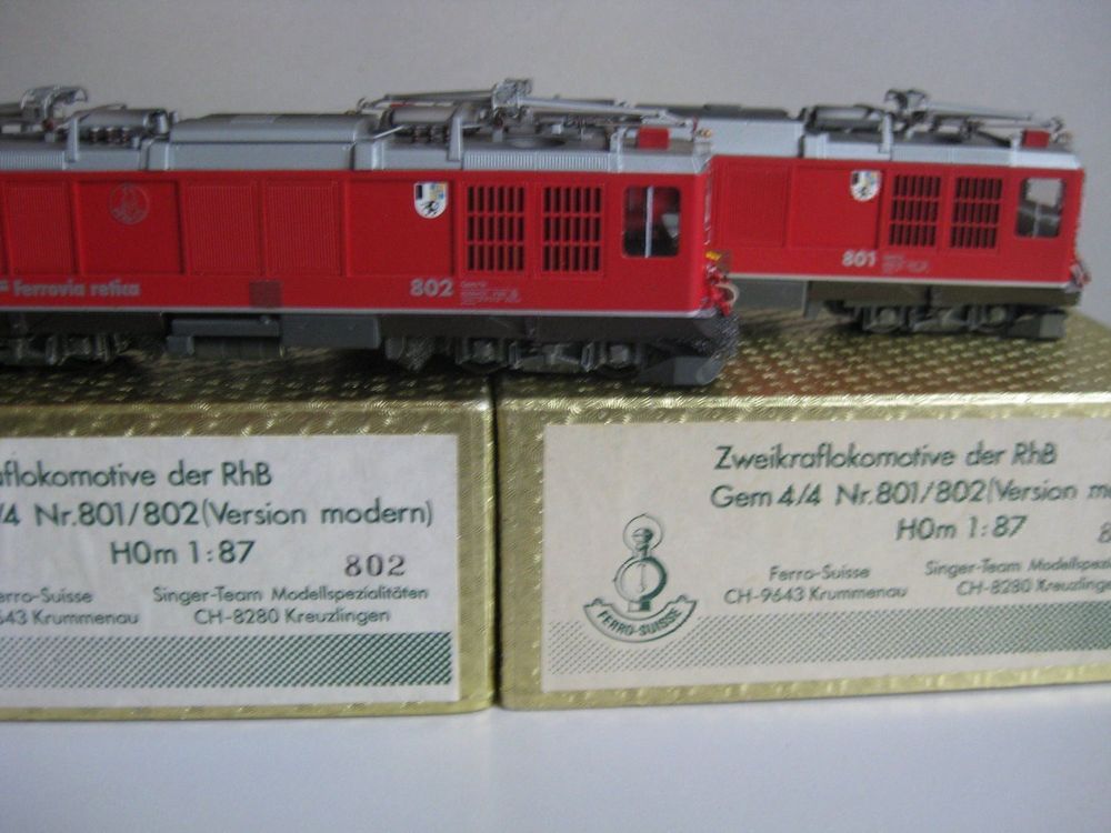 Ferro Suisse Gem 4/4 801 oder 802 Moderne Beschriftung (Gebraucht) in ...