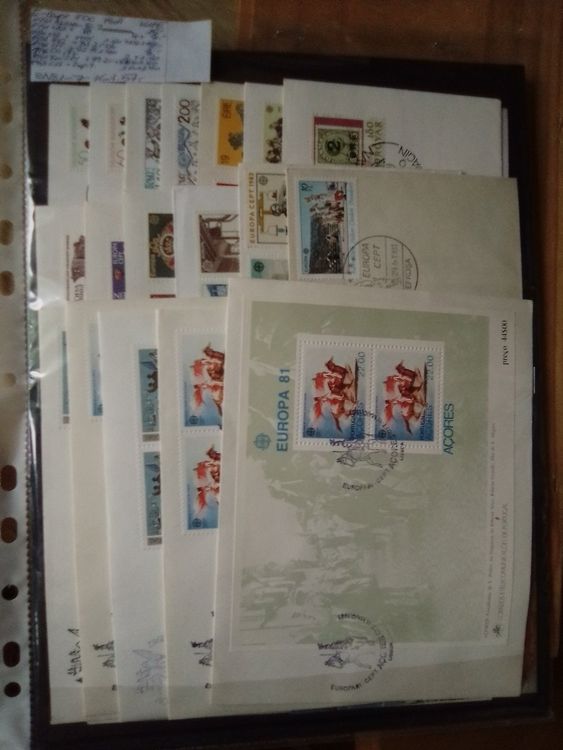 E-CEPT FDC 1976-83, 18 Br., Azoren, FR, GR (Gebraucht) in Zug für CHF 4 – mit Lieferung auf ...