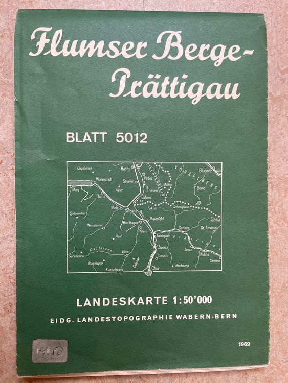 Flumser Berge- Prättigau / Blatt 5012 / Landeskarte | Kaufen auf Ricardo
