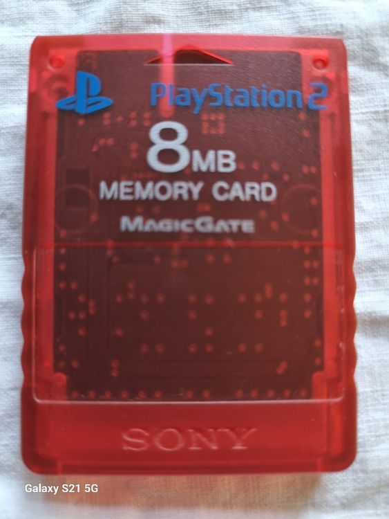 PS2 Memory Card (Transparent Rot) | Kaufen auf Ricardo